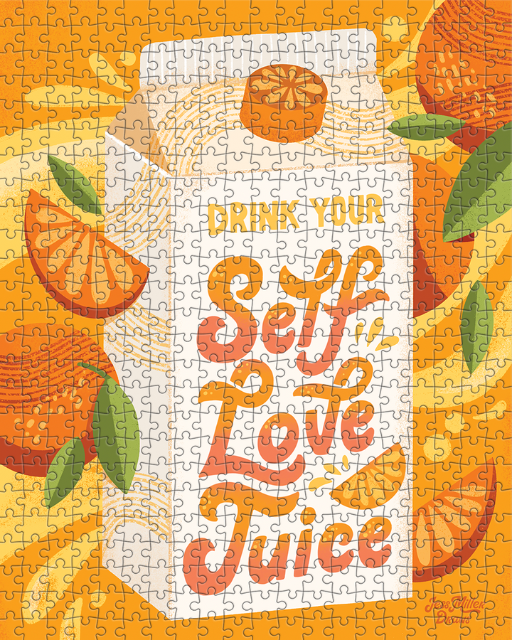 Drink Your Self Love Juice by Jess Miller Draws – JIGGY Puzzles