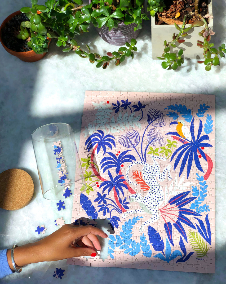 Jiggy Puzzles - Jigsaw Puzzles - 450 Piece Puzzle - Jungle Cat – JIGGY ...